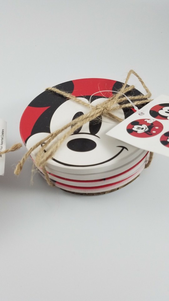 8 Disney Mickey Mouse Coasters 2x Sets of 4 - New with Tags | eBay