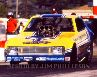 FUNNY CAR PHOTO BLUE MAX RAYMOND BEDELE DRAG RACING POMONA RACEWAY 1979 ...