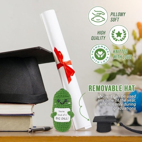 Office Decor Graduation Pickle Doll Ornaments Woven Vegetable Fruit ...