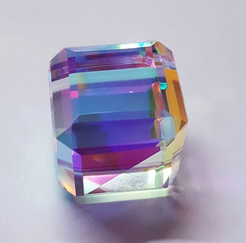 Mystic Topaz Loose Gemstone 142.72 Ct Lab-Created Transparent Certified ...