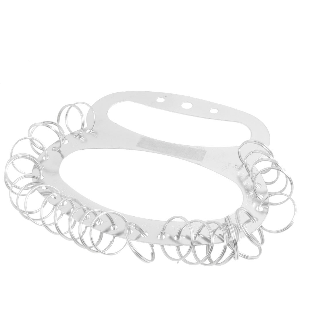Oval Portable 28 Pcs Metal Rings Separable Key Chains Board for ...
