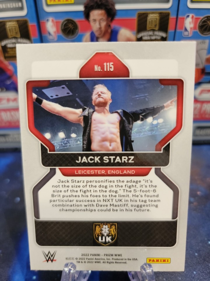 2022 Panini Prizm WWE Jack Starz NXT UK Rookie Card #115 | eBay