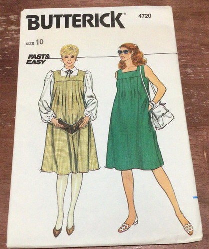 Butterick 4720 Fast & Easy Misses’ Maternity Jumper or Dress Size 10 | eBay