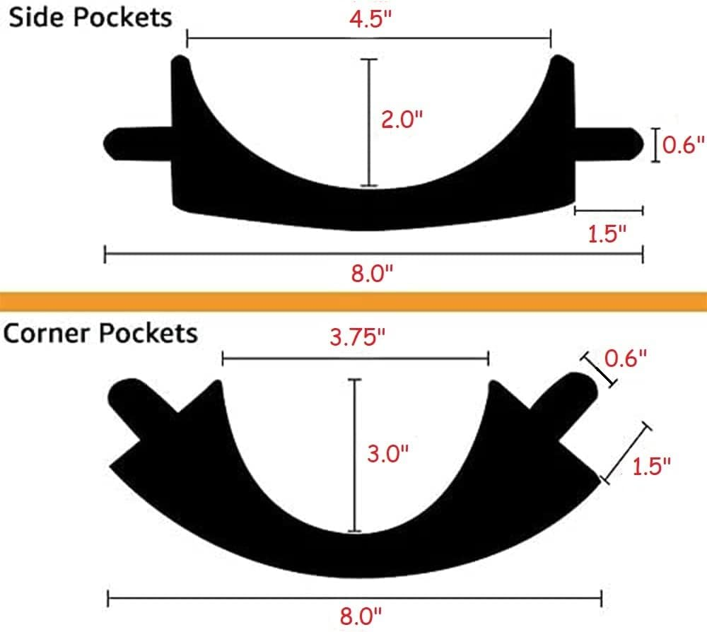 Joy'S Billiard Pool Table Pockets, Leather Pool Table Pockets, Billiard ...