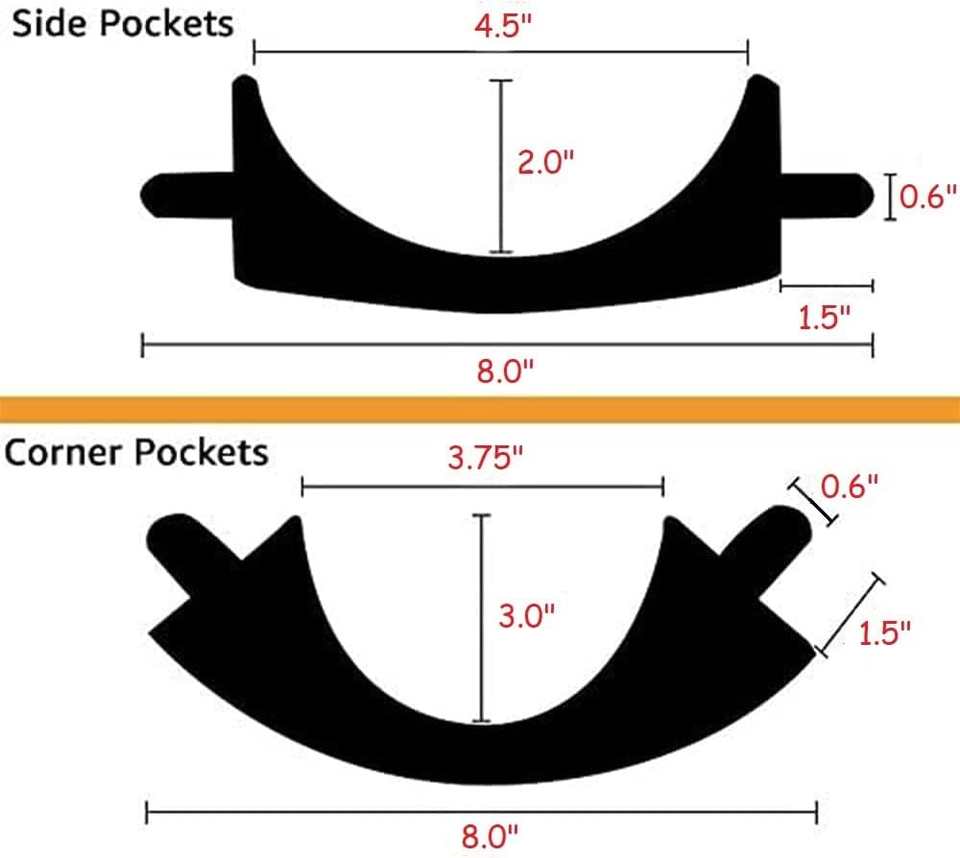 Joy'S Billiard Pool Table Pockets, Leather Pool Table Pockets, Billiard ...