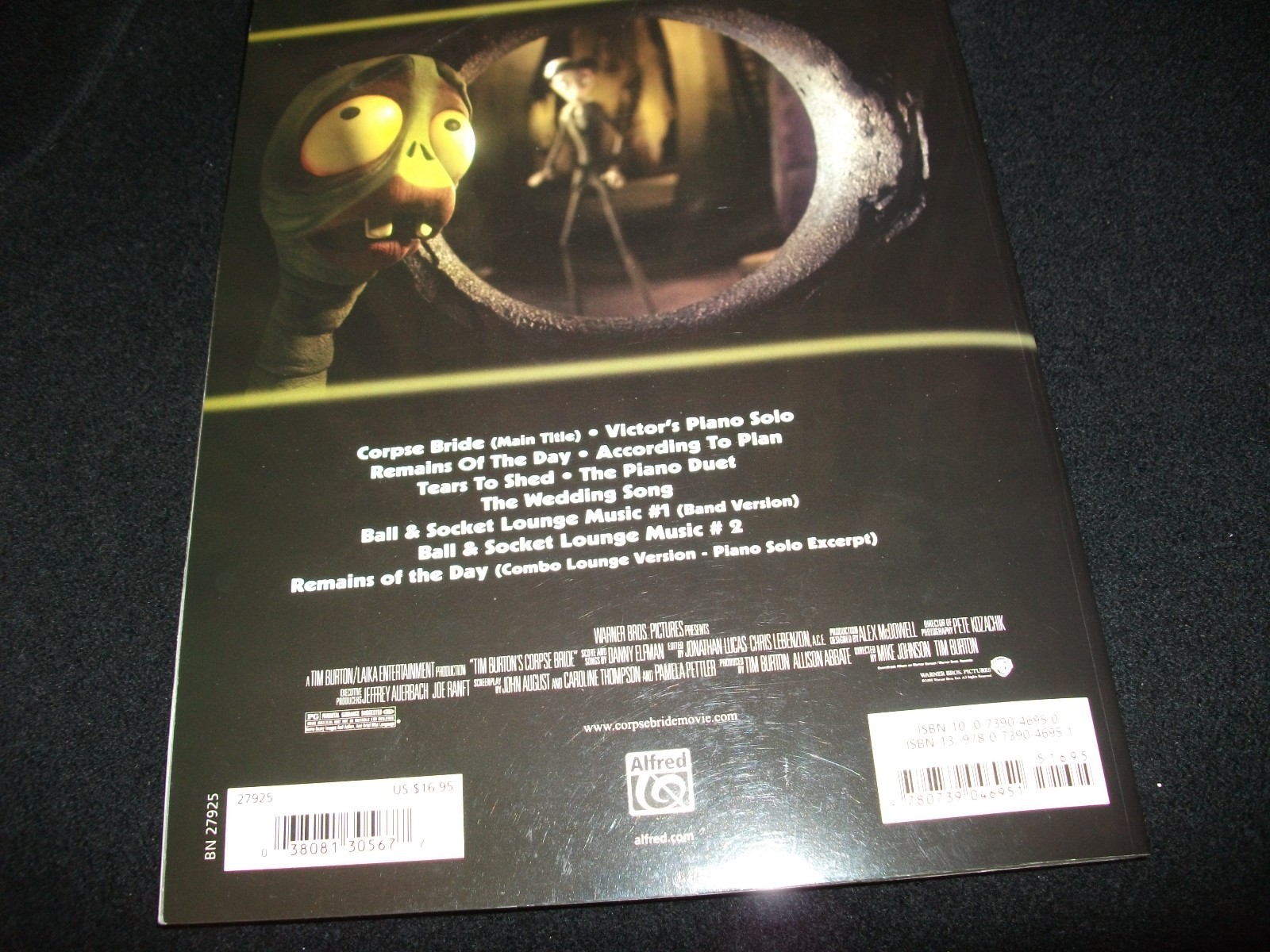CORPSE BRIDE BOOK MUSIC 1 JUNE 2007 ALFRED PUBLISHING°PIANO-VOCAL ...