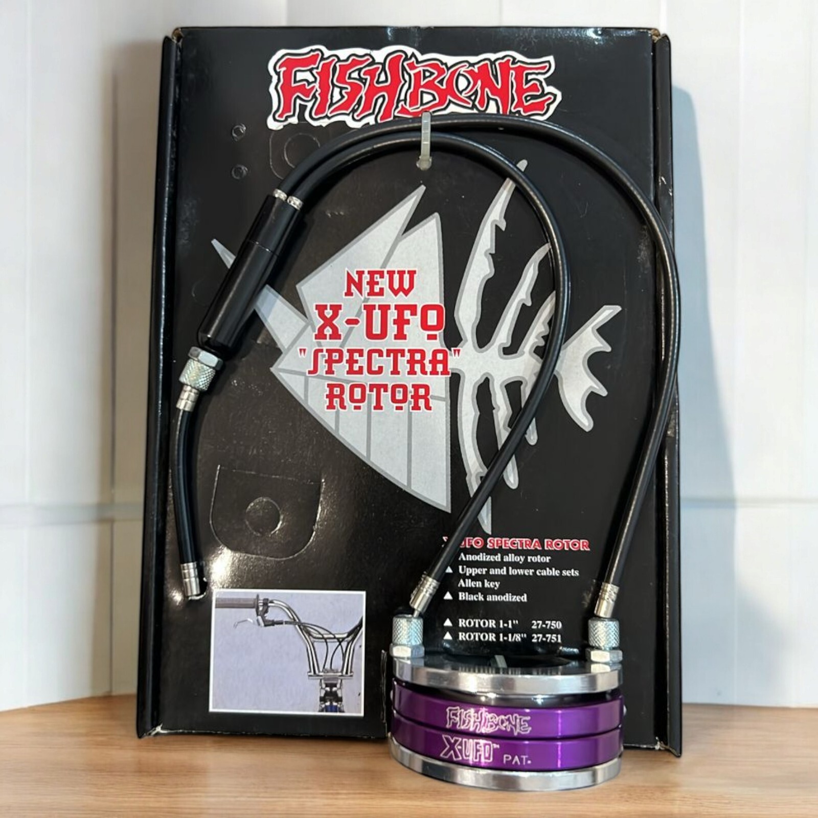 BMX GYRO ROTOR SYSTEM OLD SCHOOL FISHBONE X-UFO FREESTYLE 1" / 1-1/8 ...