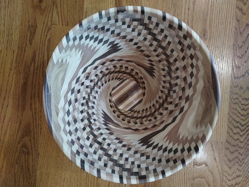 Handcrafted Turned Segmented Wood "Dizzy Bowl" over 1100 pcs, One of a ...