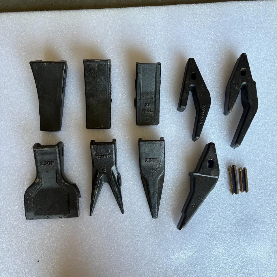 8 SET TF23D TF-23 Digging Teeth W/ Flex Pin TF23P For 230 2300 23 ...