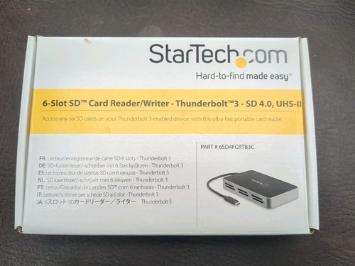 Startech Thunderbolt 6 Slot SD Card Reader 6SD4FCRTB3C | eBay UK