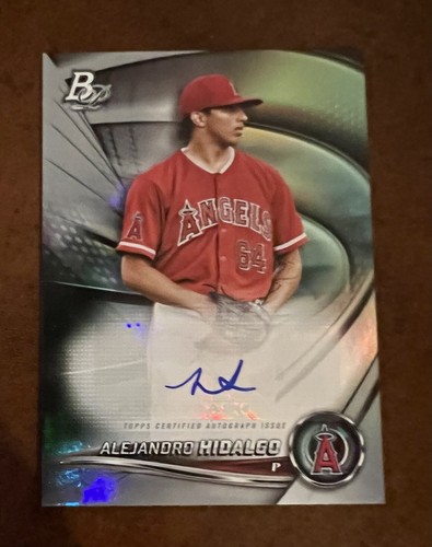 Bowman Platinum Alejandro Hidalgo TOP PROSPECTS AUTO Angels | eBay