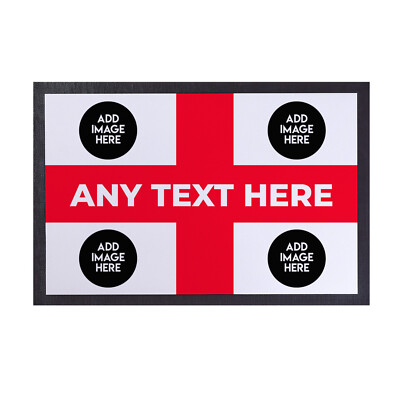 England Crest St George Design - Personalised Door Mat - 60cm x 40cm | eBay