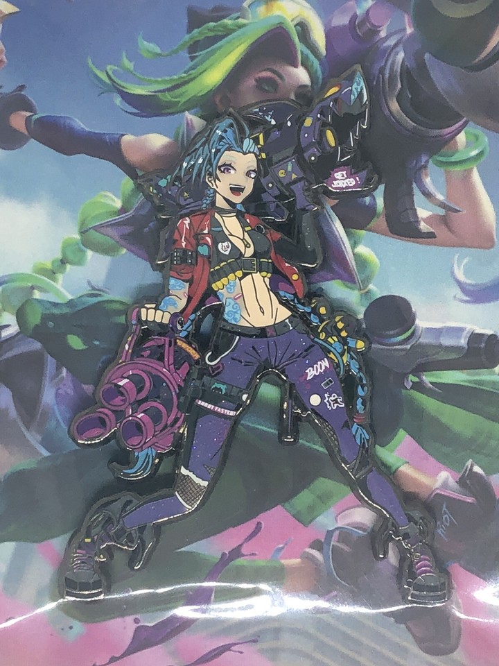 Jinx League of Legends LOL Arcane Glitter Anime Limited Edition Enamel ...