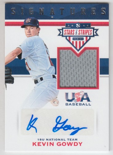 2017 USA BB Stars/Stripes Material Signatures #80 Kevin Gowdy/99 | eBay