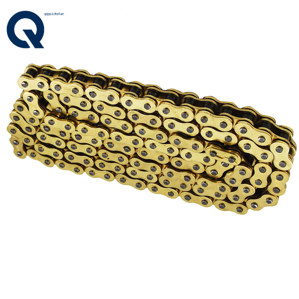 ATV Motorcycle 525 Pitch 120 Links Drive Chain Gold Color With O-Ring ...