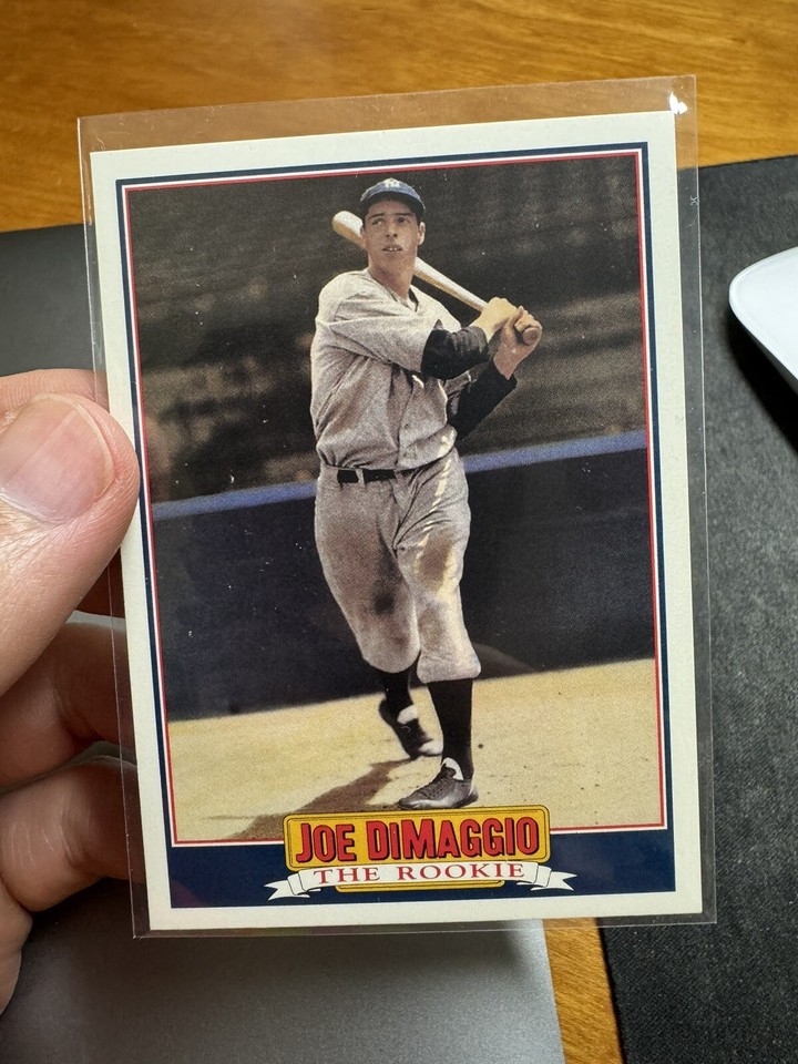 **HAND NUMBERED /56** 1992 Joe DiMaggio Score #2 The Rooke Auto ...