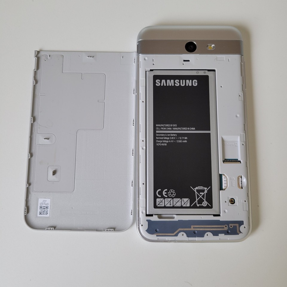 Two Phones - Samsung Galaxy J7 V SM-J727VPP 16GB Silver Verizon SIM ...