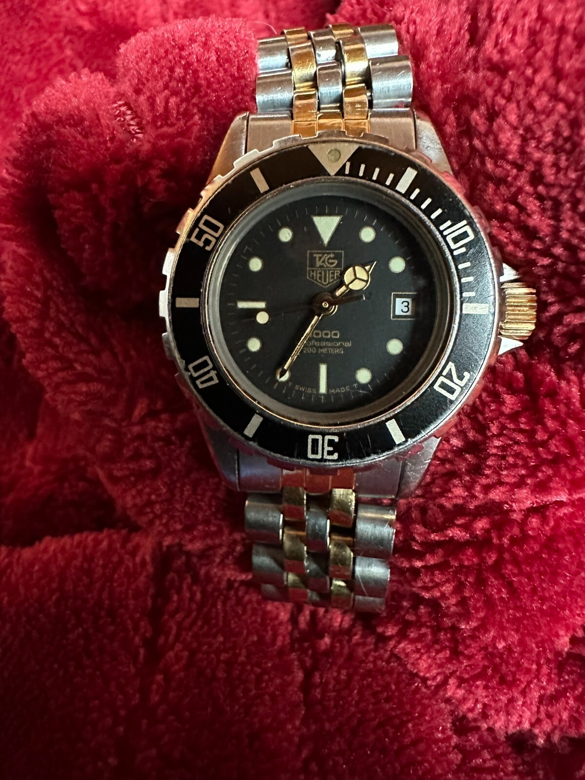 Womens Vintage TAG HEUER 1000 Professional 200 Meters… - Gem