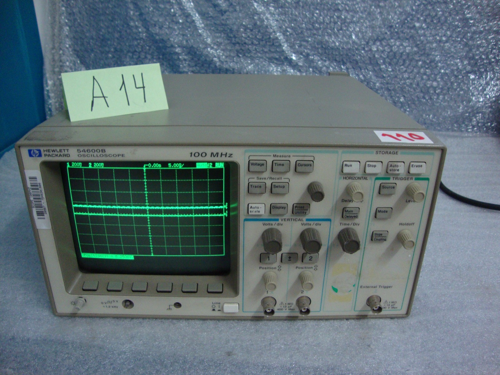 HP Oscilloscope 54600B 2 Channel 100 MHz | eBay