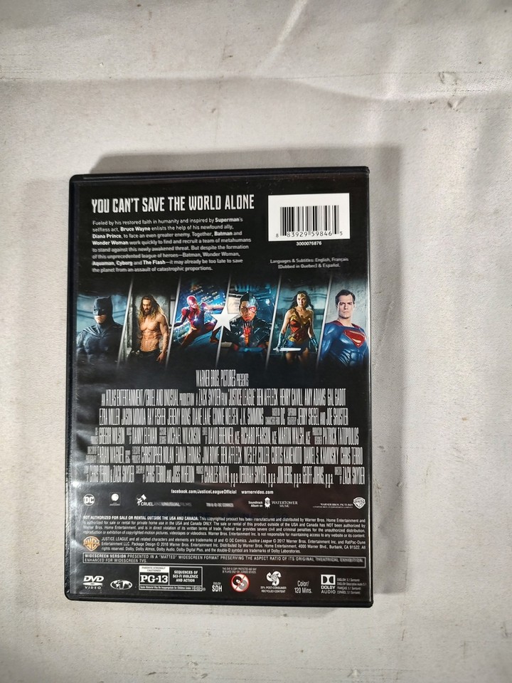 Justice League: Movie DC Comics Superhero Action Movie DVD 2017 | eBay