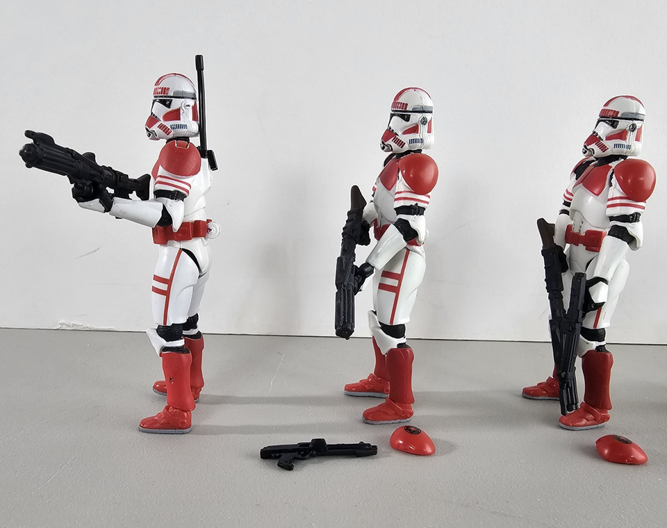 Star Wars Shock Trooper 7 Figure Lot Mustafar Skirmish Revenge Sith ...