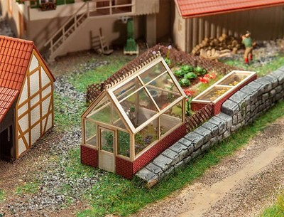 Faller 180305 HO Scale Greenhouse -- Laser-Cut Kit | eBay