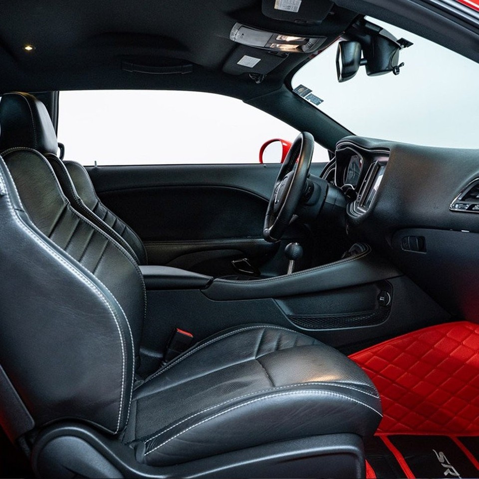 Leather Center Console Armrest Lid Cover Trim For 2015-20 Dodge ...