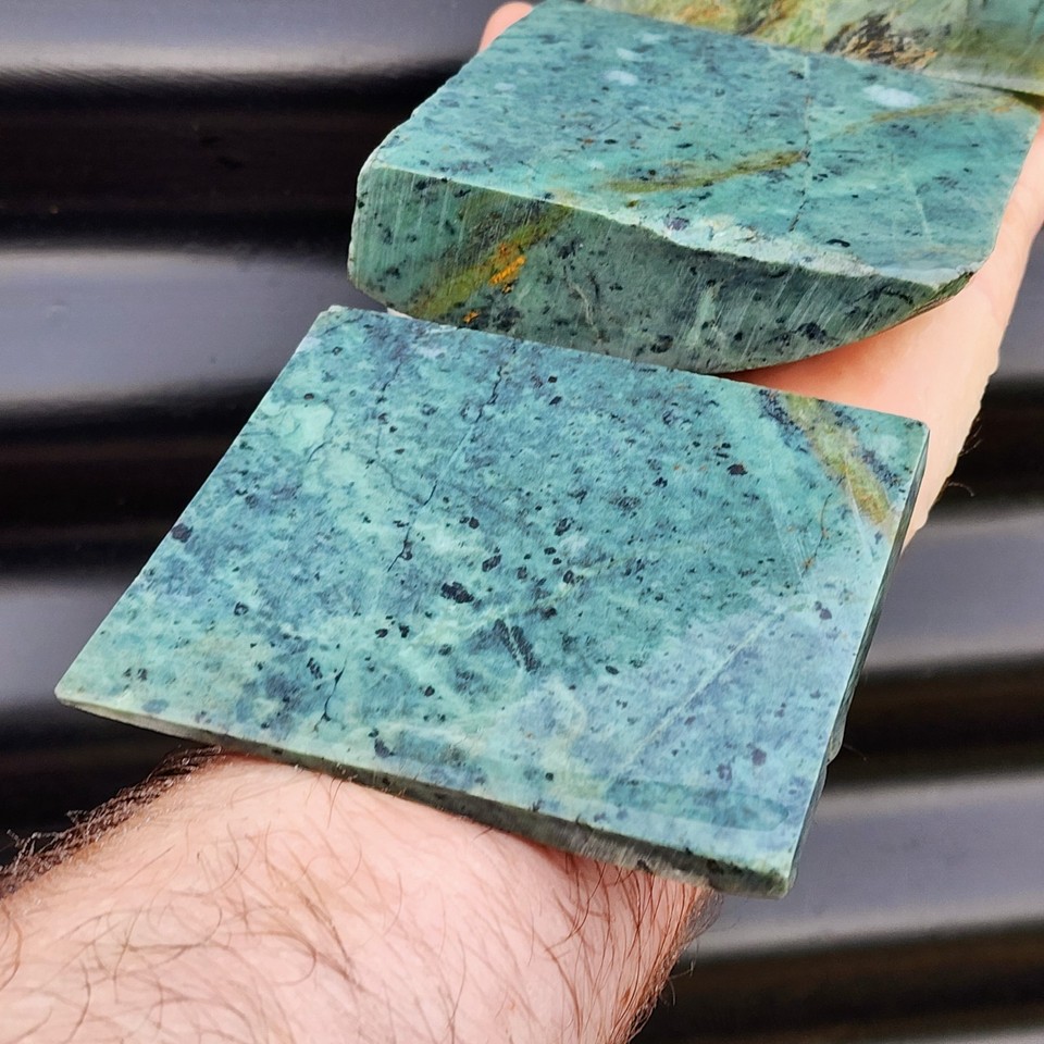 1kg (BUTTS) Raw New Zealand Greenstone / Pounamu Carving Slices ...