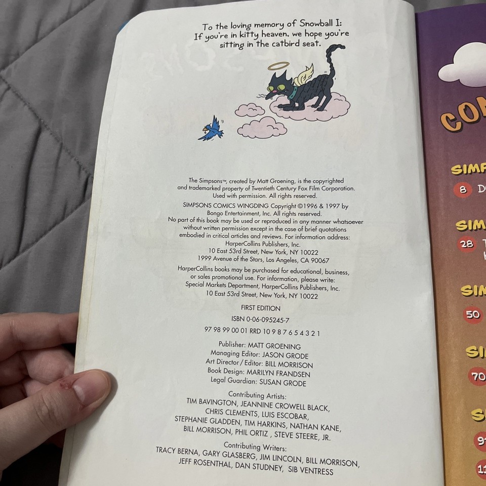 SIMPSONS COMICS WINGDING 1997 FIRST EDITION 118-PG BOOK | eBay