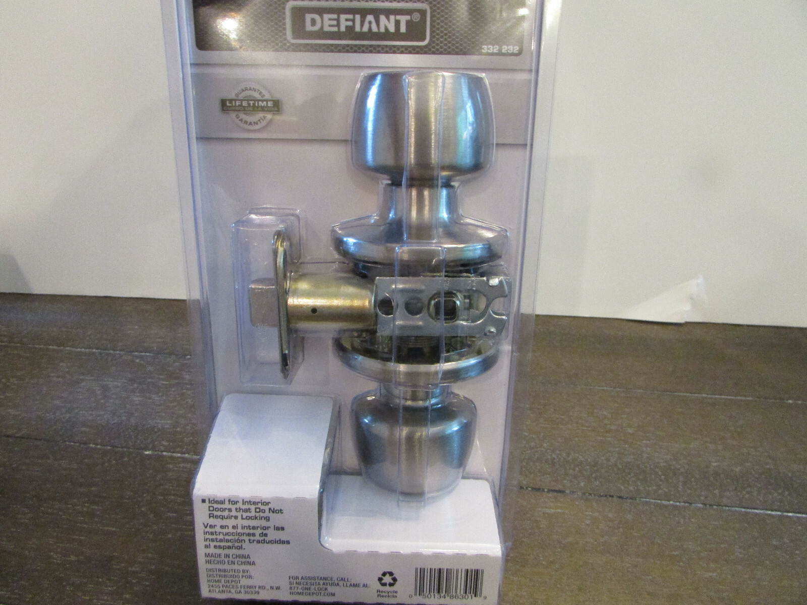 DEFIANT STAINLESS STEEL HALL CLOSET DOOR KNOB 4 WAY LATCH BRANDYWINE COLLECTION | eBay