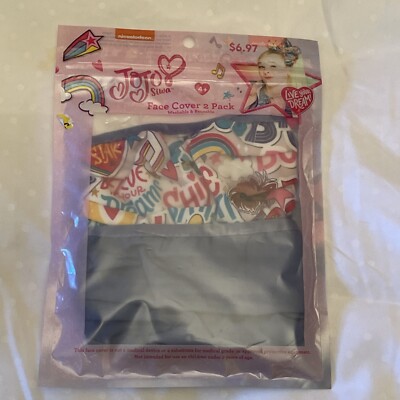 JoJo Siwa Face Masks 2 PackWashable Reusable One Size New | eBay