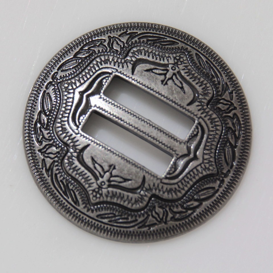 1-1/4" Western Slotted Concho Buckles with Slots Saddle Tack Craft Cart ...