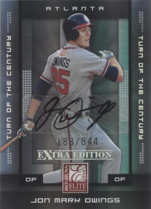 2008 Donruss Elite Extra Edition - Jon Owings #54 Turn of the Century ...