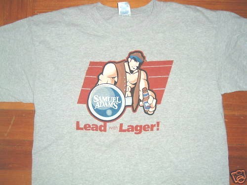 LIGHTLY WORN SAMUEL ADAMS T-SHIRT SIZE L boston beer | eBay