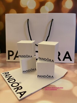 PANDORA Original WhiteRing/Charm Box~Shopping.Bag ~Gift Boxes~anti ...
