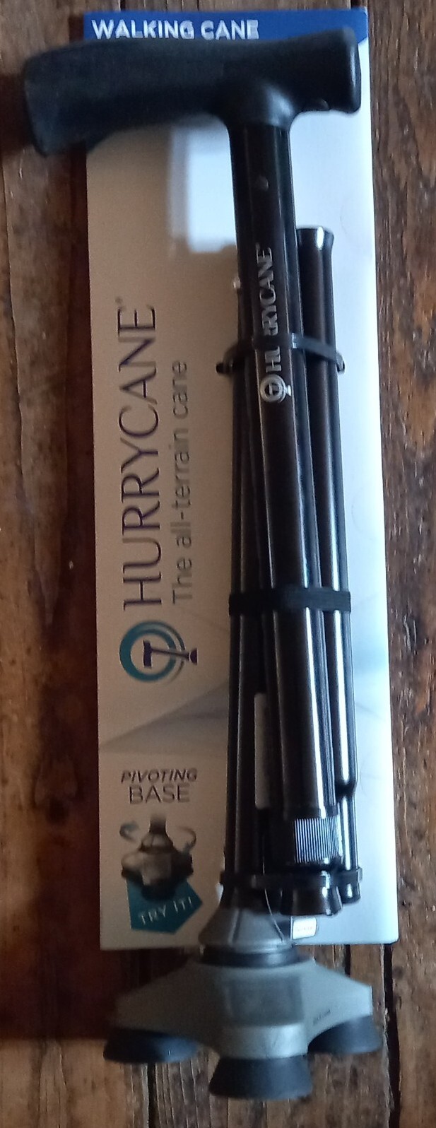 HurryCane All Terrain Cane Folding Walking Stick Height Adjustable ...