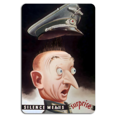 Silence Means Surprise: Quirky Cartoon Decor Sign | eBay