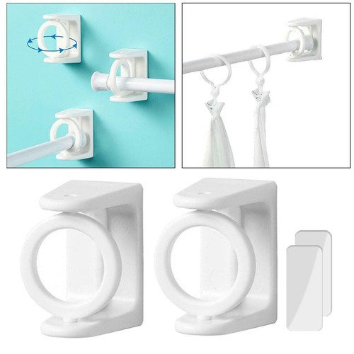 Easy and Secure Self Adhesive Curtain Rod Brackets Perfect for Any ...