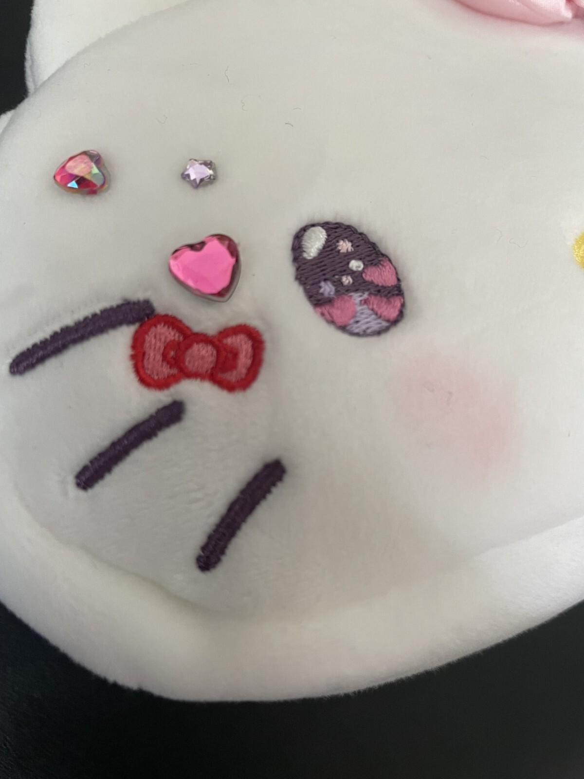 Hello Kitty 50Th Anniversary Plush Face Pouch Sanrio From Japan | eBay