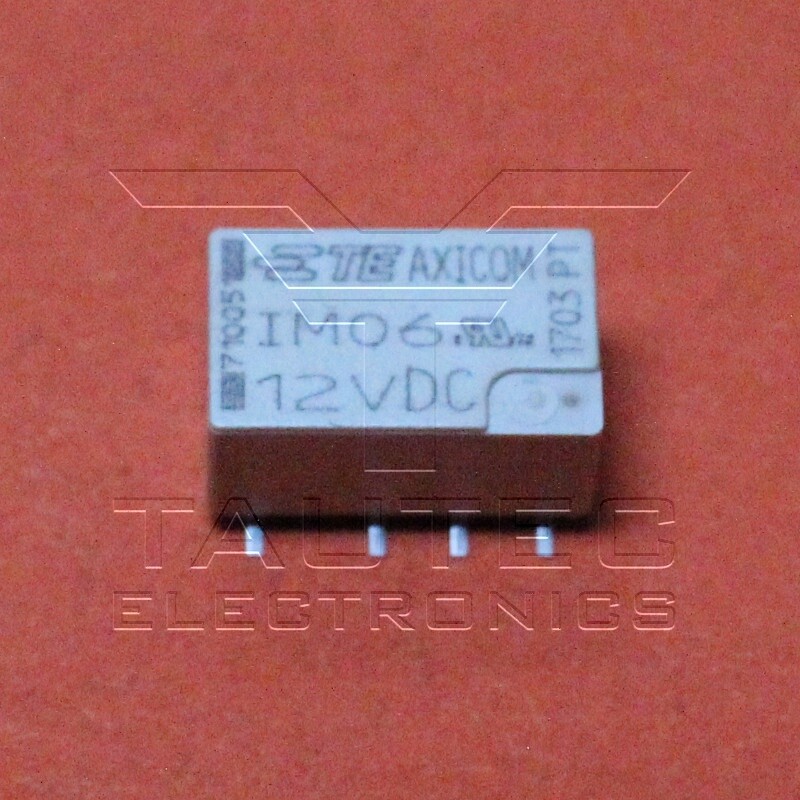 5 STK. IM06GR TE 12VDC MINIATUR SIGNAL RELAIS IM06 2 WECHSLER 2A/250VAC ...