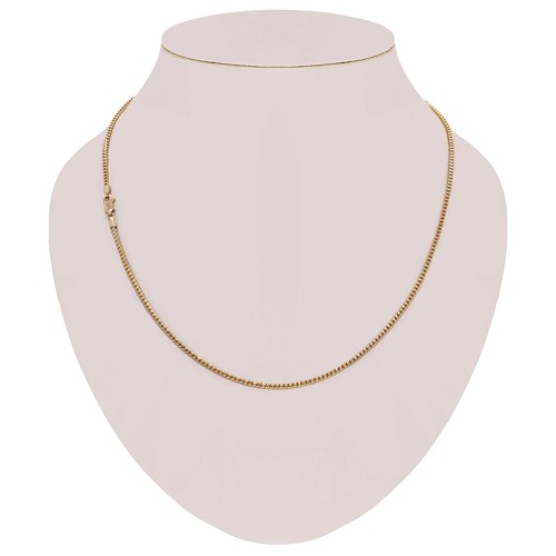 Italian 14k Yellow Gold Solid Diamond Cut Franco Chain Necklace 18" 1 ...