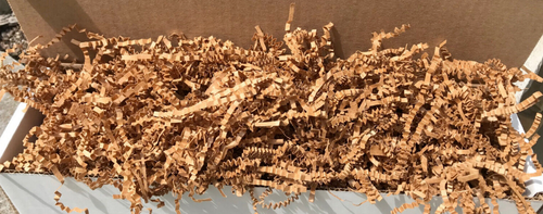 Brown Kraft 1-lb CRINKLE CUT PAPER SPRING-FILL Shred Box Package Gift ...