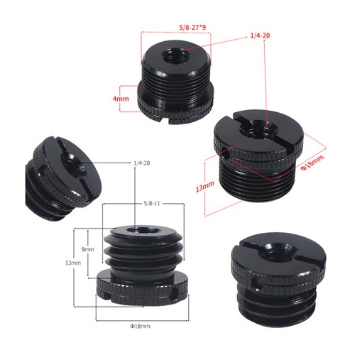 Level Accessories Mic Microphone Nut Camera Stand 3/8 Adapter ...