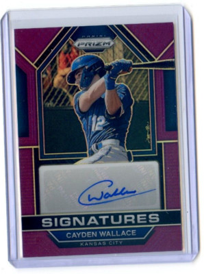2023 Panini Prizm Baseball CAYDEN WALLACE #SIG-CW Signatures Auto ...