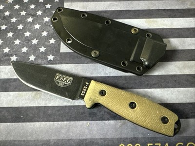 ESEE knives USA Rowen ESEE-4 Drop Point Survival Knife w/ Sheath | eBay