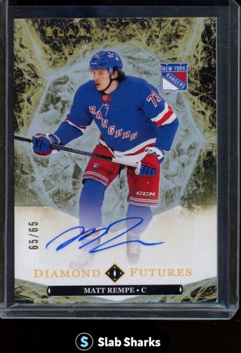 2024 UPPER DECK BLACK DIAMOND MATT REMPE DIAMOND FUTURES ROOKIE AUTO RC ...