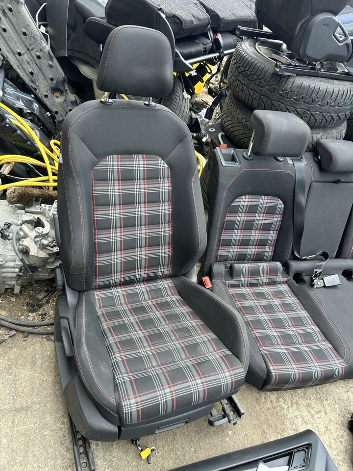 VOLKSWAGEN VW GOLF GTI MK7 TARTAN HEATED SEATS INTERIOR 5 DOOR | eBay UK