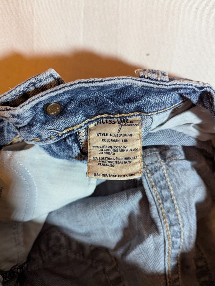 Miss Me Jeans Women 25 Bootcut Sequin Logo Pockets Western Cowgirl ...