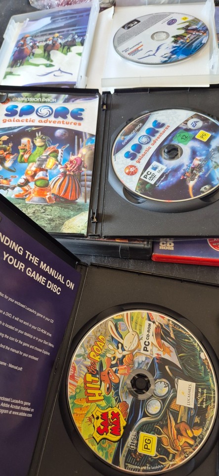 13 x pc video games melbourne cup , spiderman spore 505 duke nukem race ...