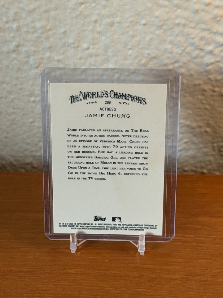2025 Topps Allen & Ginter Jamie Chung Chrome Insert Real World | eBay